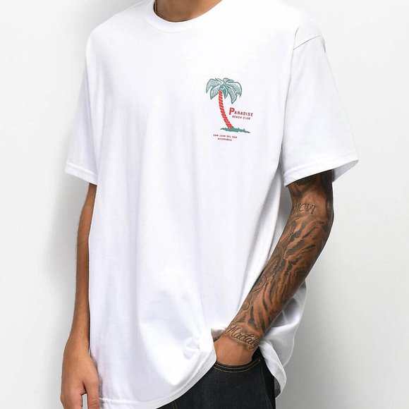 Empyre | Shirts | Empyre Mens Paradise Beach Club White Tee Shirt New ...